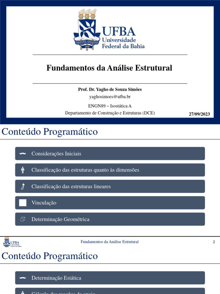 Análise Estrutural: Fundamentos Básicos | PDF | Análise estrutural | Viga
