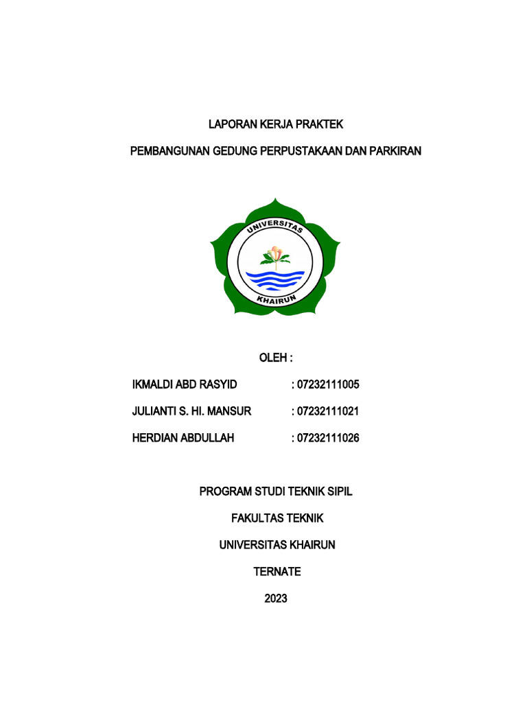 Laporan Kerja Praktek | PDF | Teknologi & Rekayasa