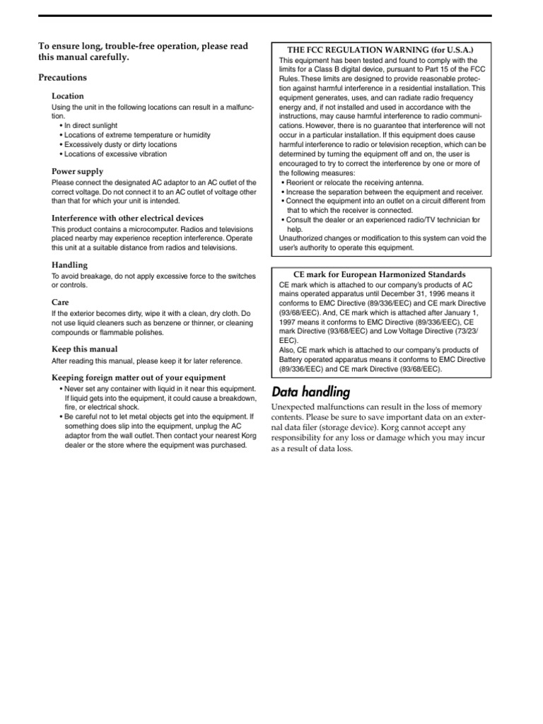 Korg MS2000 User Manual Overview | PDF | Computers | Technology ...
