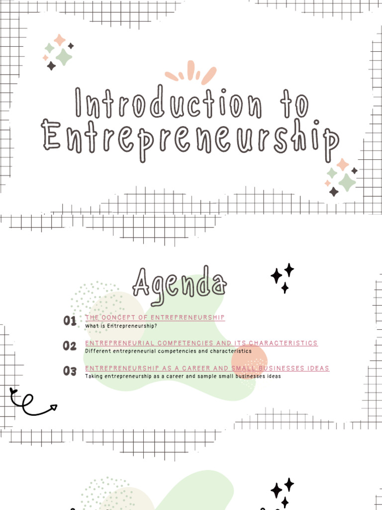 Week 1 2 Lesson 1 Introduction To Entrepreneurship | PDF ...