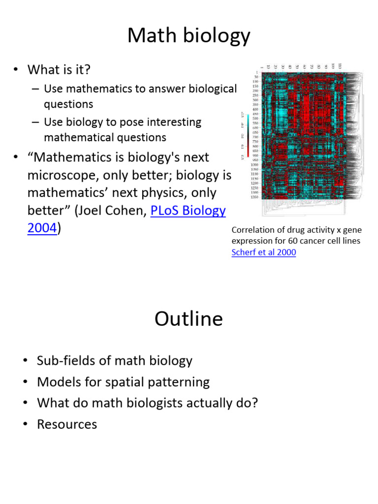 Dokumen - Tips - Math Bio For 1st Year Math Students | PDF