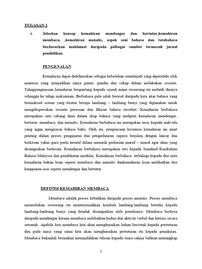 Kemahiran Bahasa Melayu | PDF