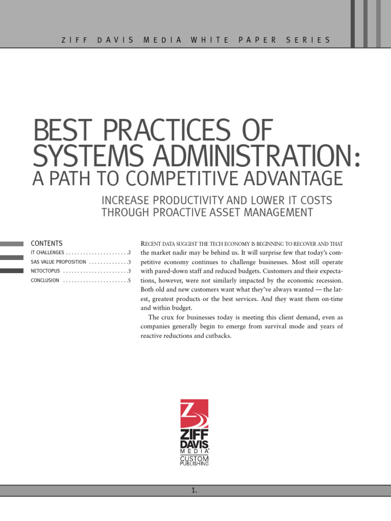 Systems Admin Best Practices | PDF Systems Admin Best Practices | PDF