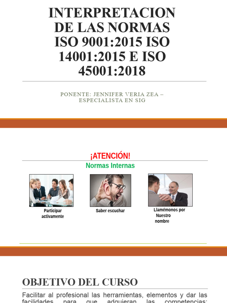 Interpretación Trinorma ISO 9001 14001 45001 | PDF | Calidad (comercial ...