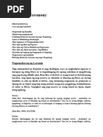 SCRIPT FOR BABY's DEDICATION PROPER | PDF