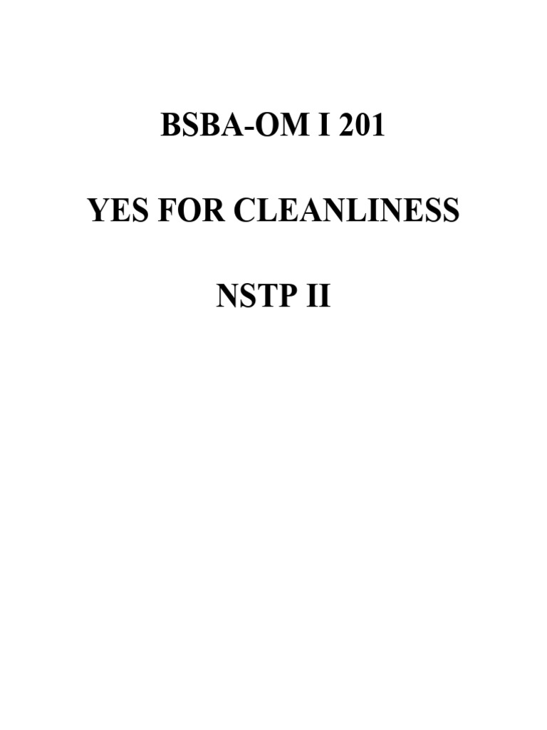 NSTP1 Sample Project | PDF | Social Science | Travel