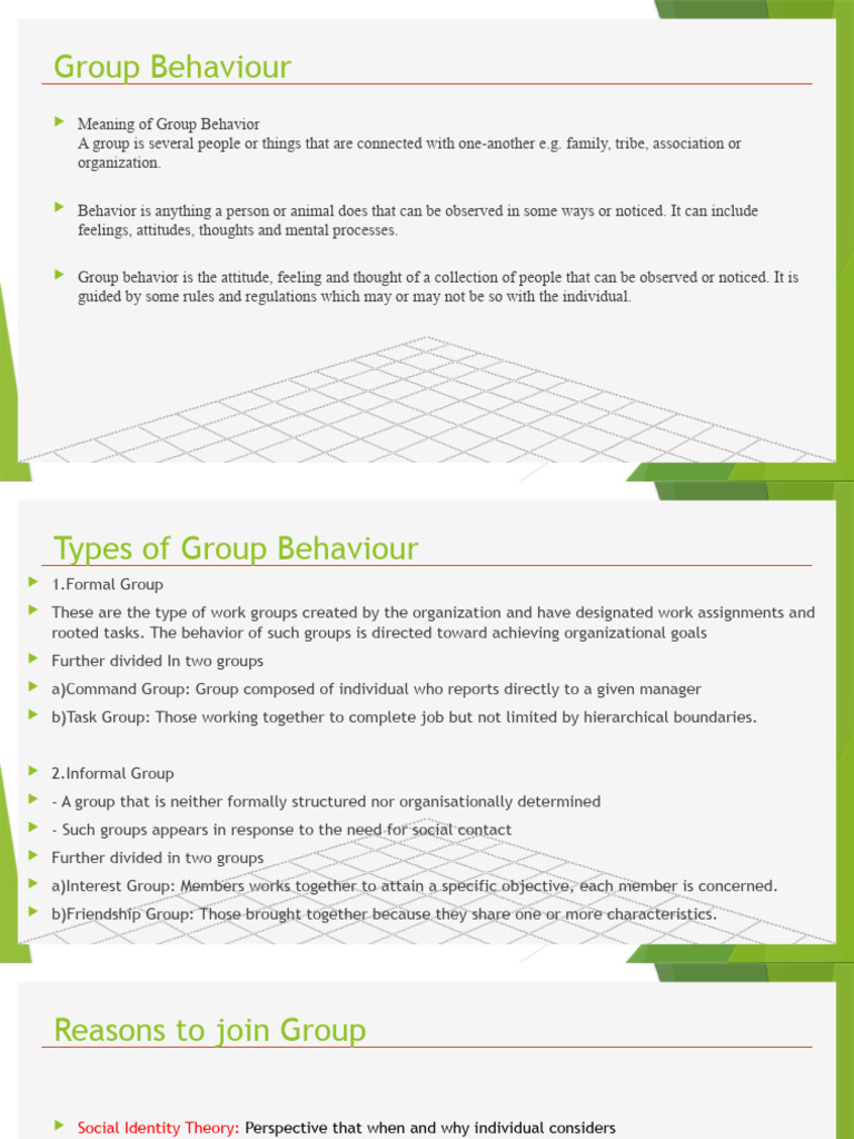 Group Behaviour | PDF | Decision Making | Behavior