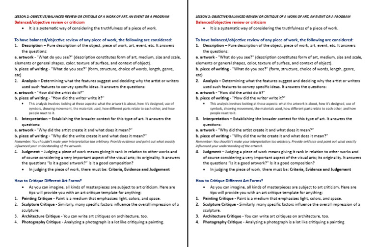 Group 4 Eapp Handouts | PDF | Paintings | Composition (Visual Arts)