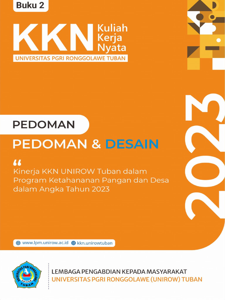 2 Pedoman Desain Program Kerja KKN Tematik UNIROW Tuban Tahun 2023 | PDF