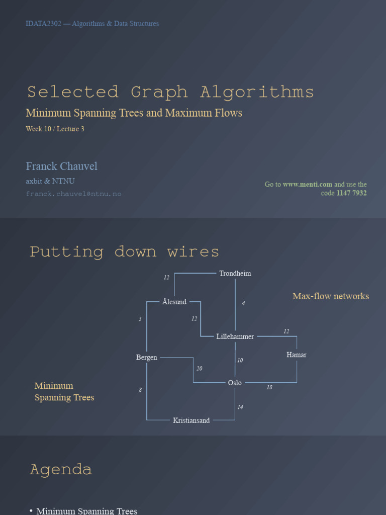 Selected Graph Algorithms: Minimum Spanning Trees and Maximum Flows | PDF Selected Graph Algorithms: Minimum Spanning Trees and Maximum Flows | PDF