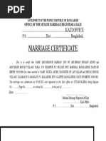 Nikah Form English Blank Bangla | PDF | Marriage | Social Conventions