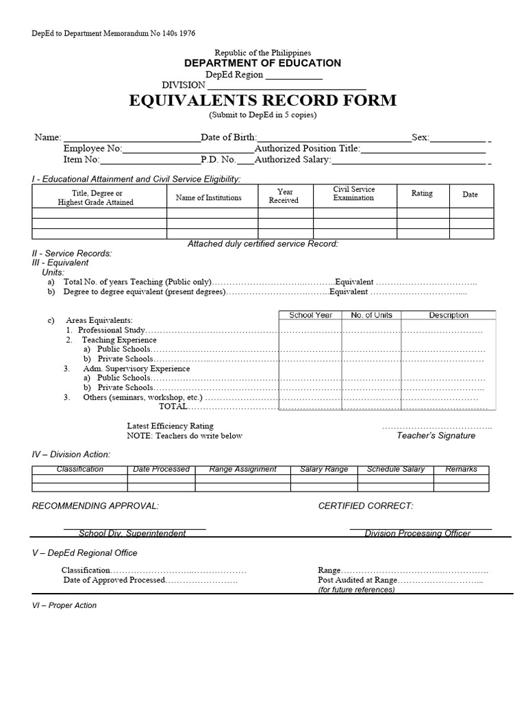 ERF FORM Baleno | PDF