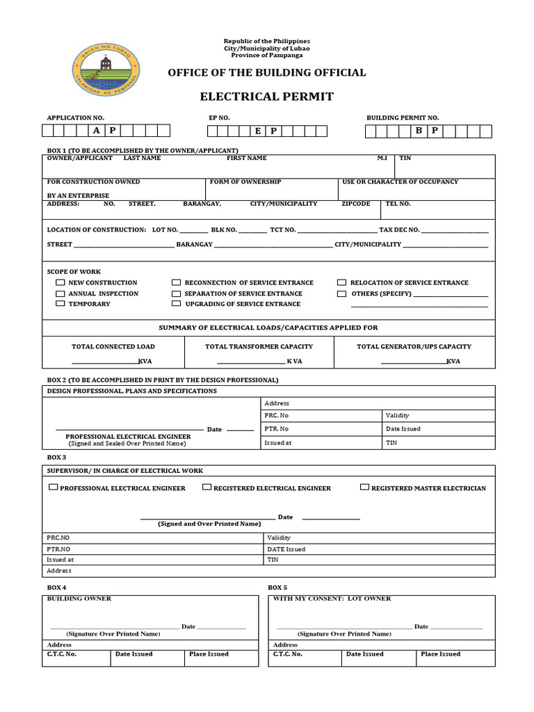 Electrical Permit | PDF