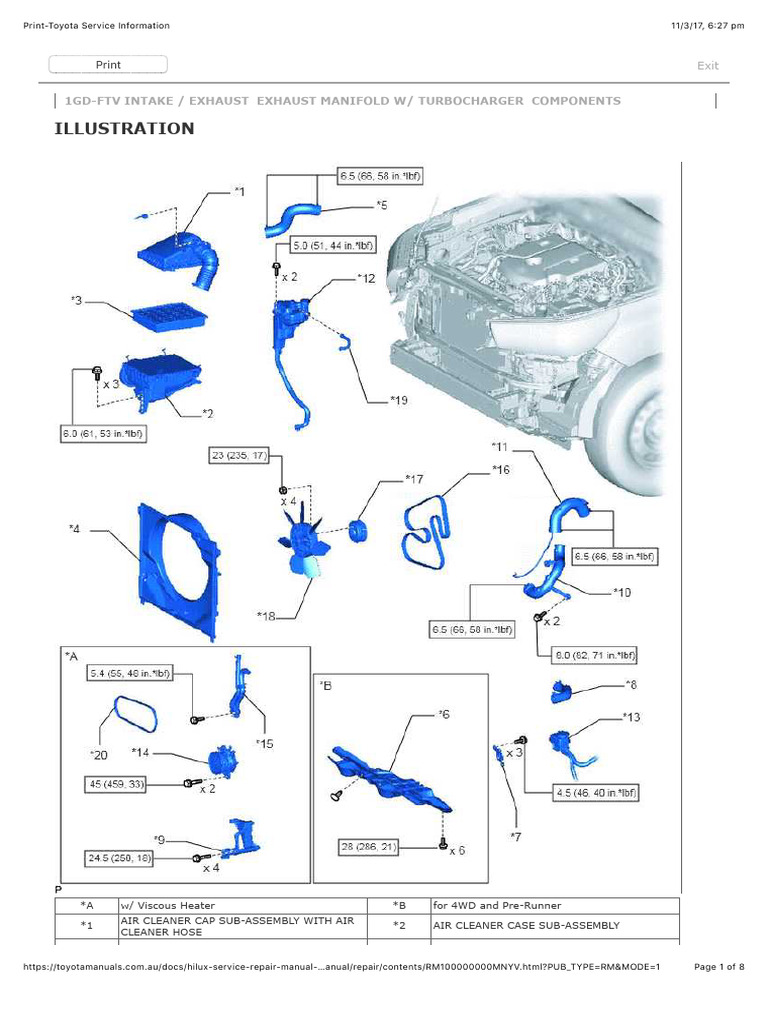 COMPONENTS Toyota Hilux | PDF