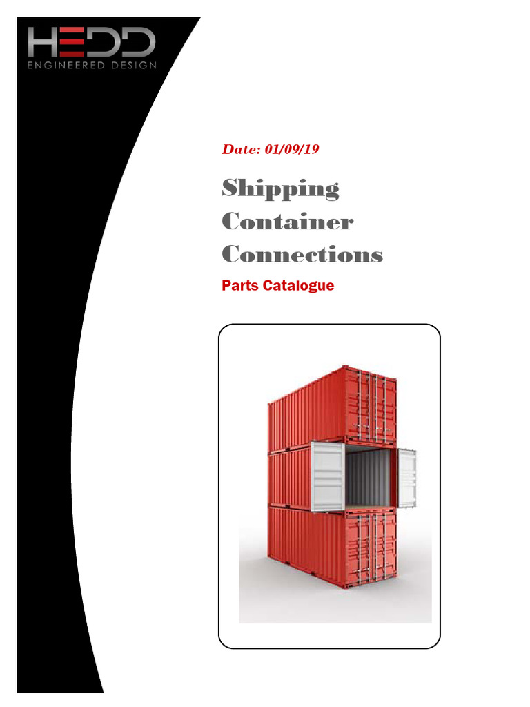 Shipping Container Connections Catalogue 01 09 19 | PDF