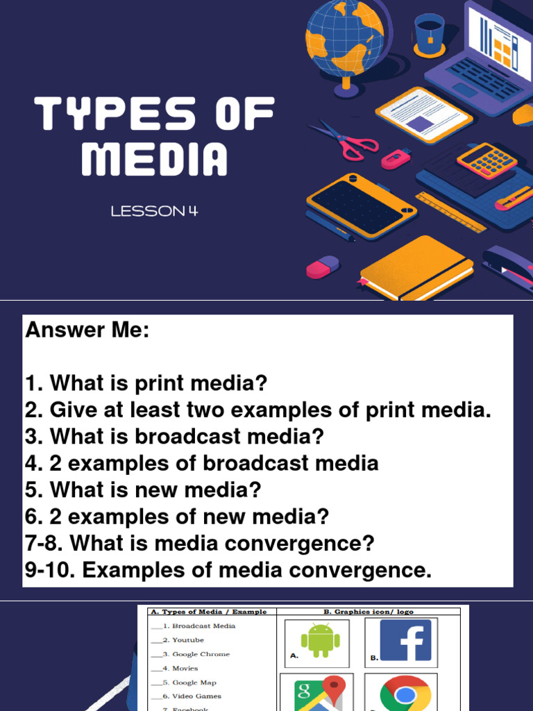 Lesson 4 - Types of Media | PDF | Social Science