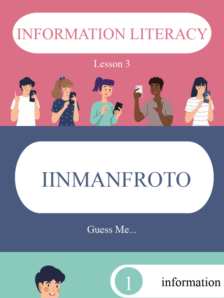 Lesson 3 - Information Literacy | PDF