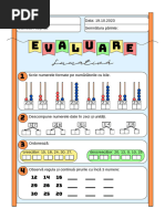 Evaluare Initiala MEM Cls 1 | PDF