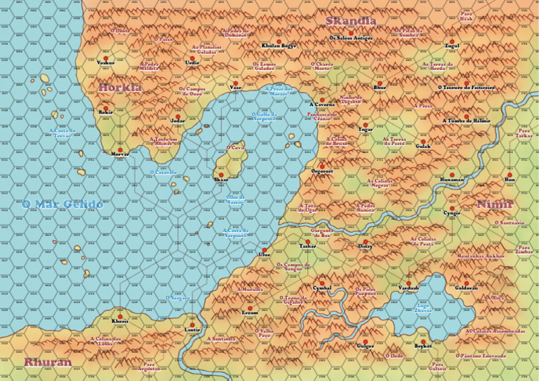 Shadowlords - Mini System - Mapa Costa Da Serpente | PDF