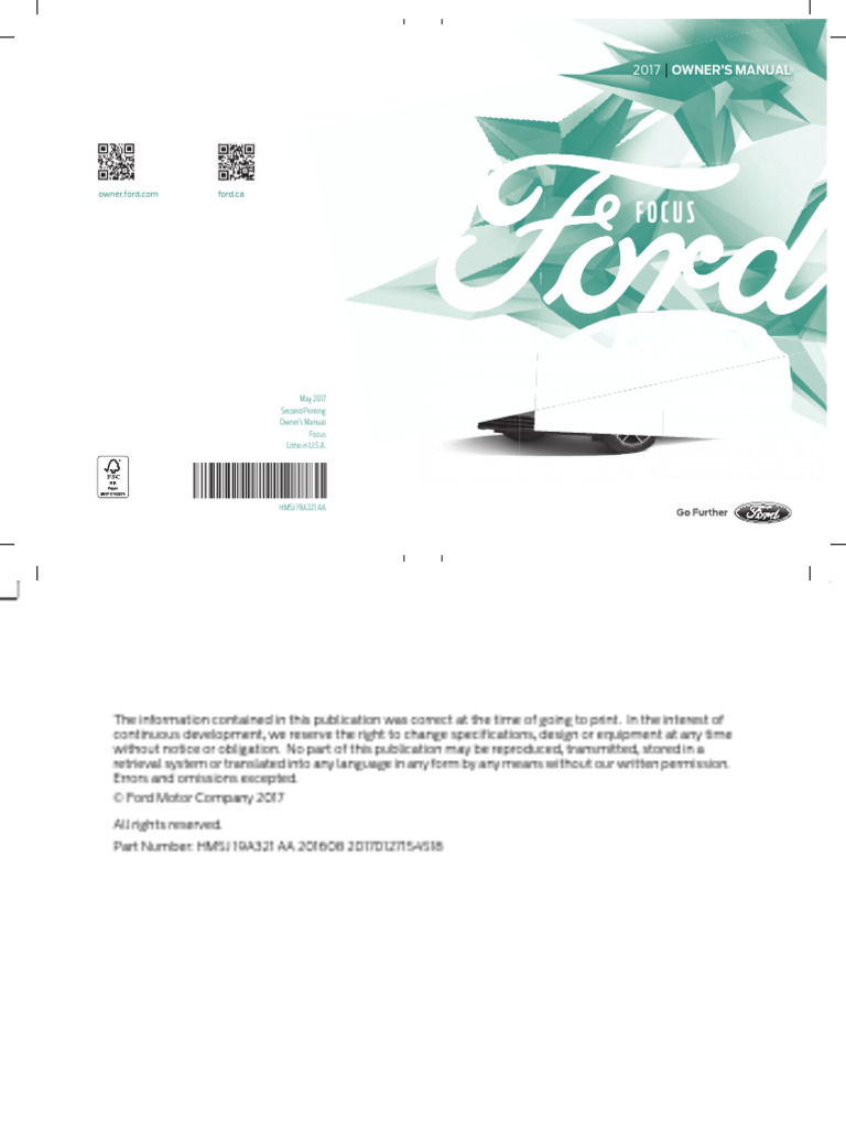 2017 Ford Focus Manual | PDF