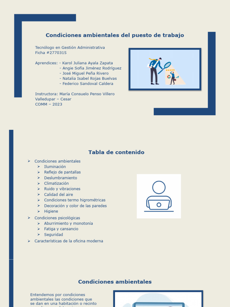 Condiciones Ambientales en Oficinas | PDF