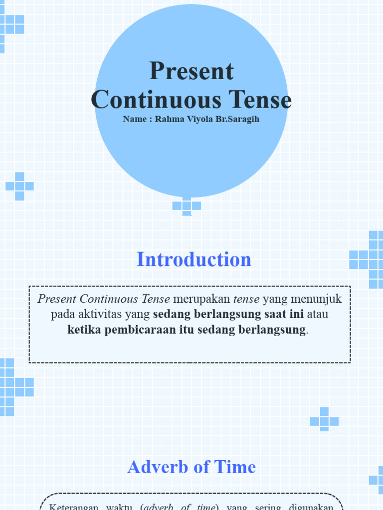 Adverb Waktu dalam Present Continuous | PDF