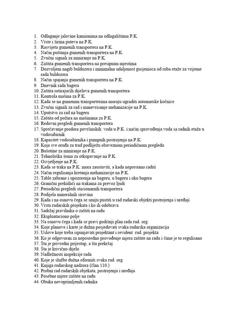 Pitanja Za STR - Ispit | PDF
