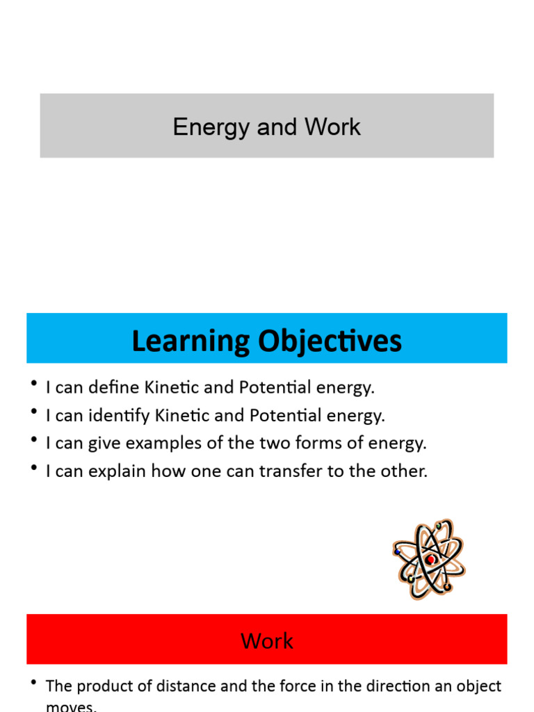 Understanding Kinetic and Potential Energy | PDF | Potential Energy ...