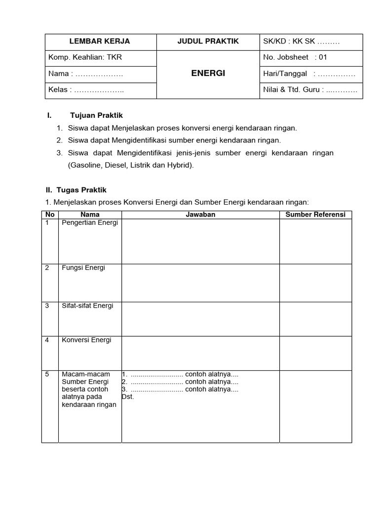 LKPD 1. Konversi Energi | PDF