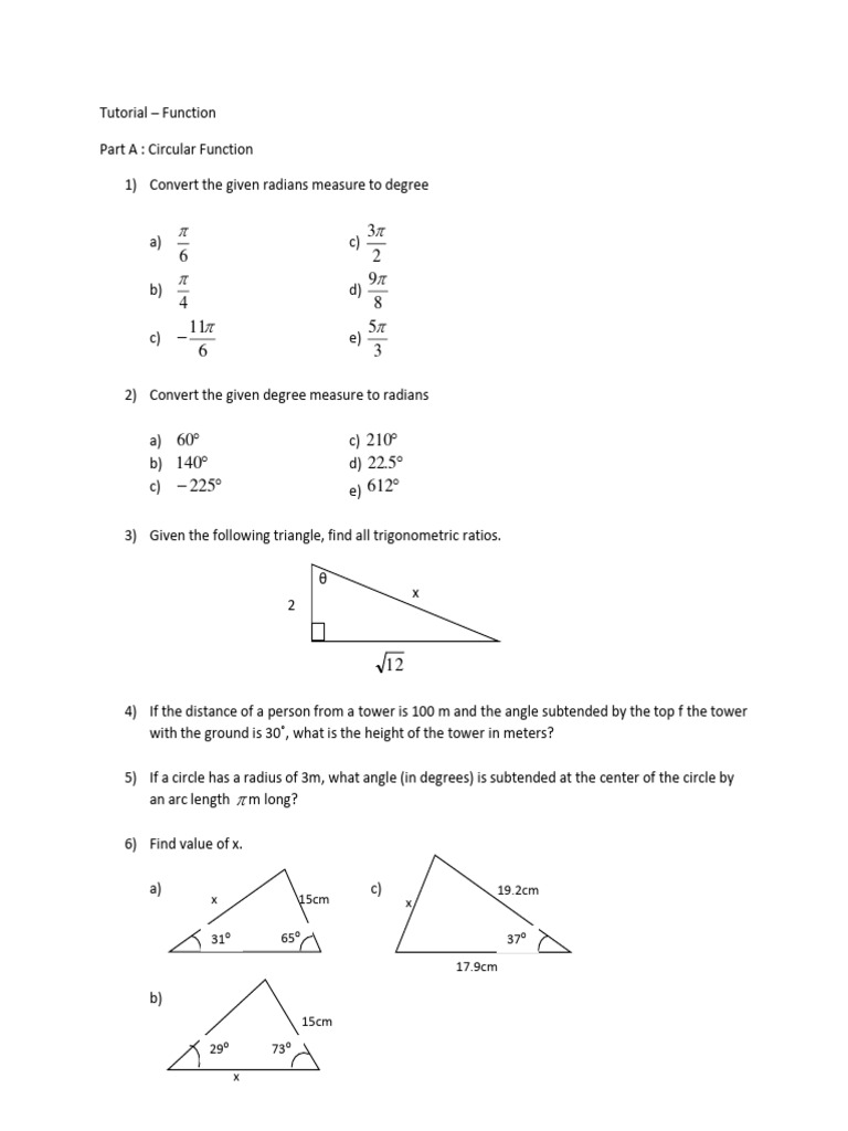 Maths Tutorial 2 Pdf