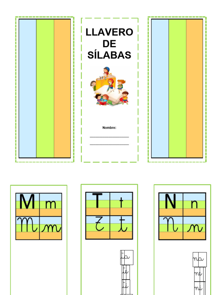 LLavero de Sílabas IMPRIMIR | PDF