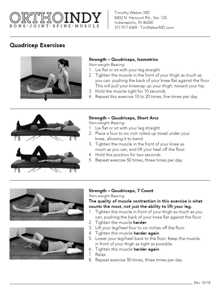 Quadricep Exercises | PDF