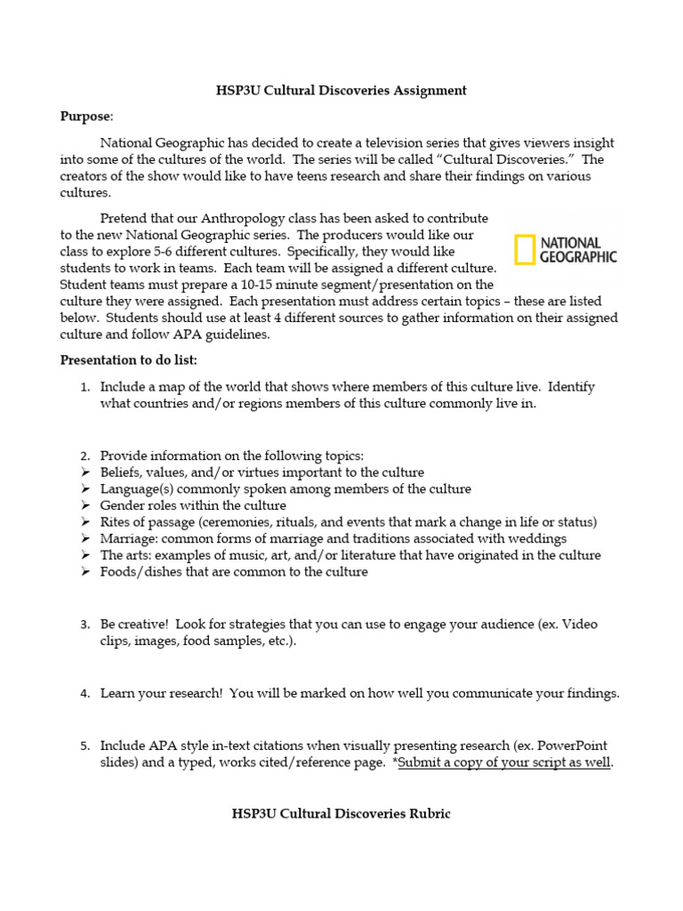 Teen Anthropology Project | PDF