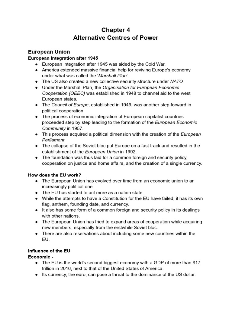 Chapter 4 - Alternative Centres of Power | PDF