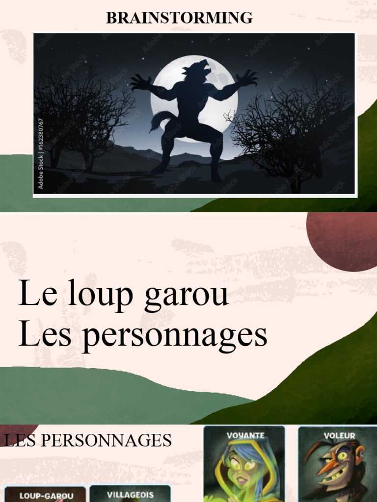 Rôles et personnages du Loup-Garou | PDF | Mystère, thriller et fiction ...