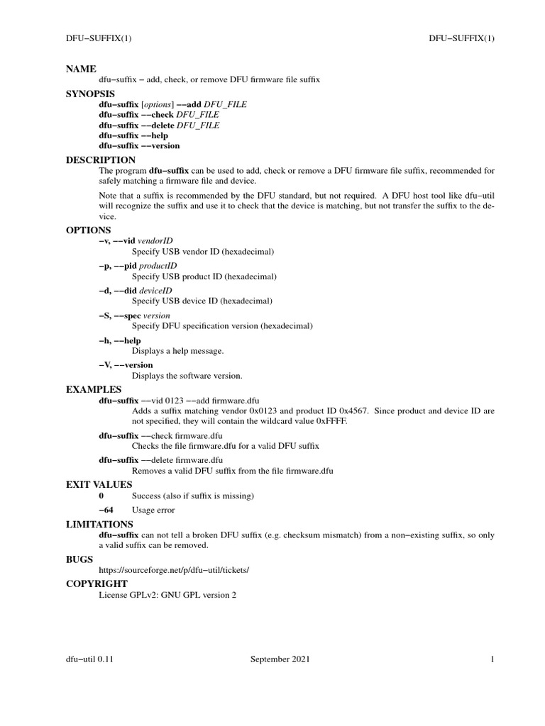 Dfu-Suffix 1 Man | PDF