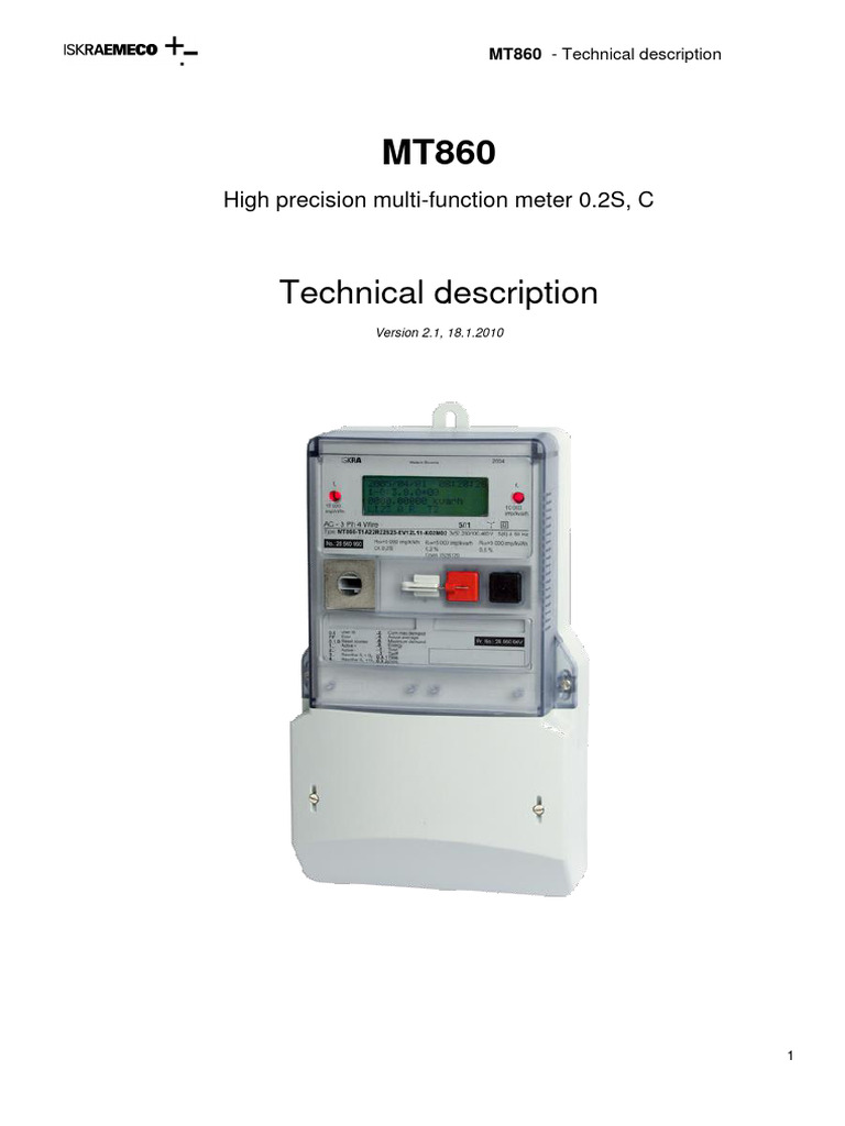 Iskra MT 860 | PDF | Power Supply | Digital Signal Processing