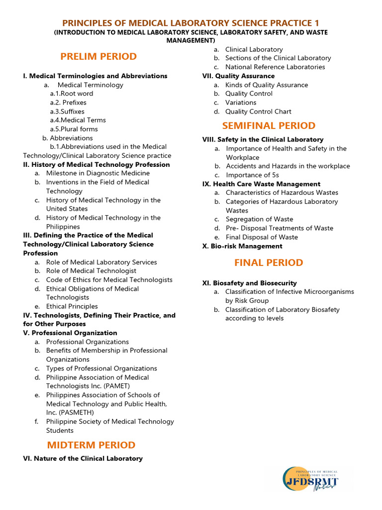 Pmls Outline | PDF | Medicine | Medical Laboratory