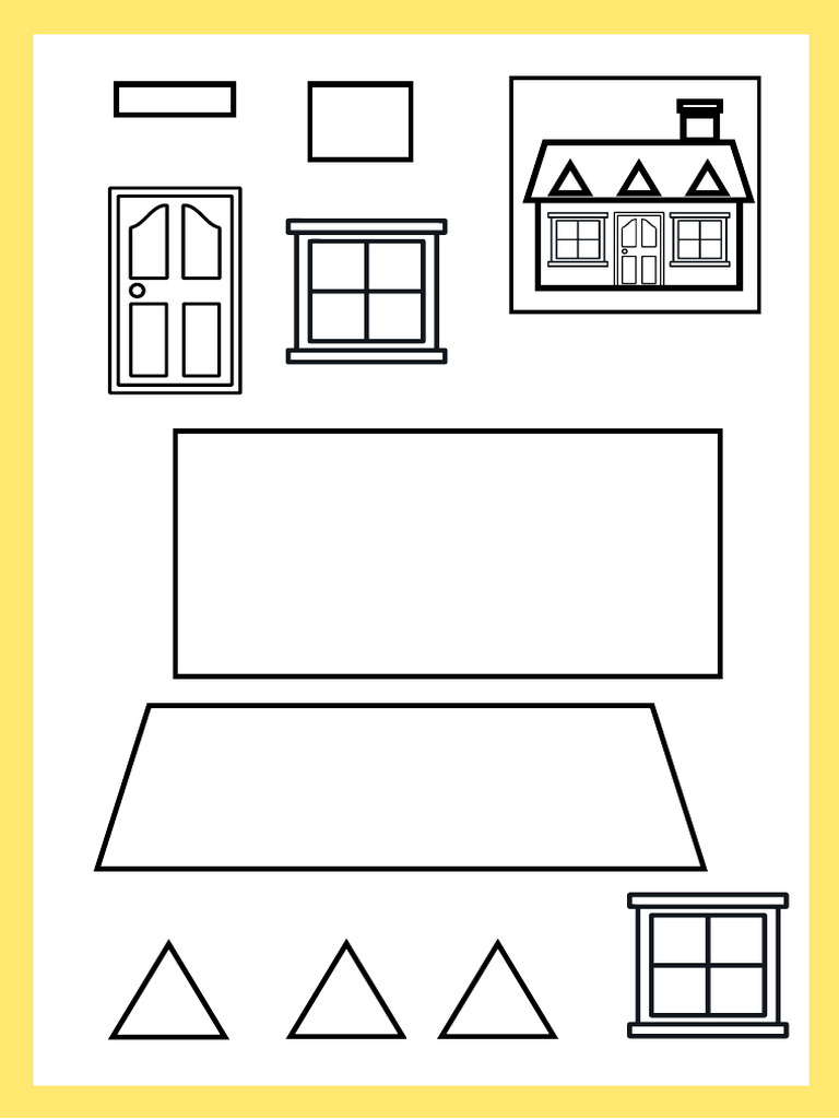 Lembar Kerja TK Tema Lingkunganku - Rumah - Kuning Sedehana - 20230922 ...
