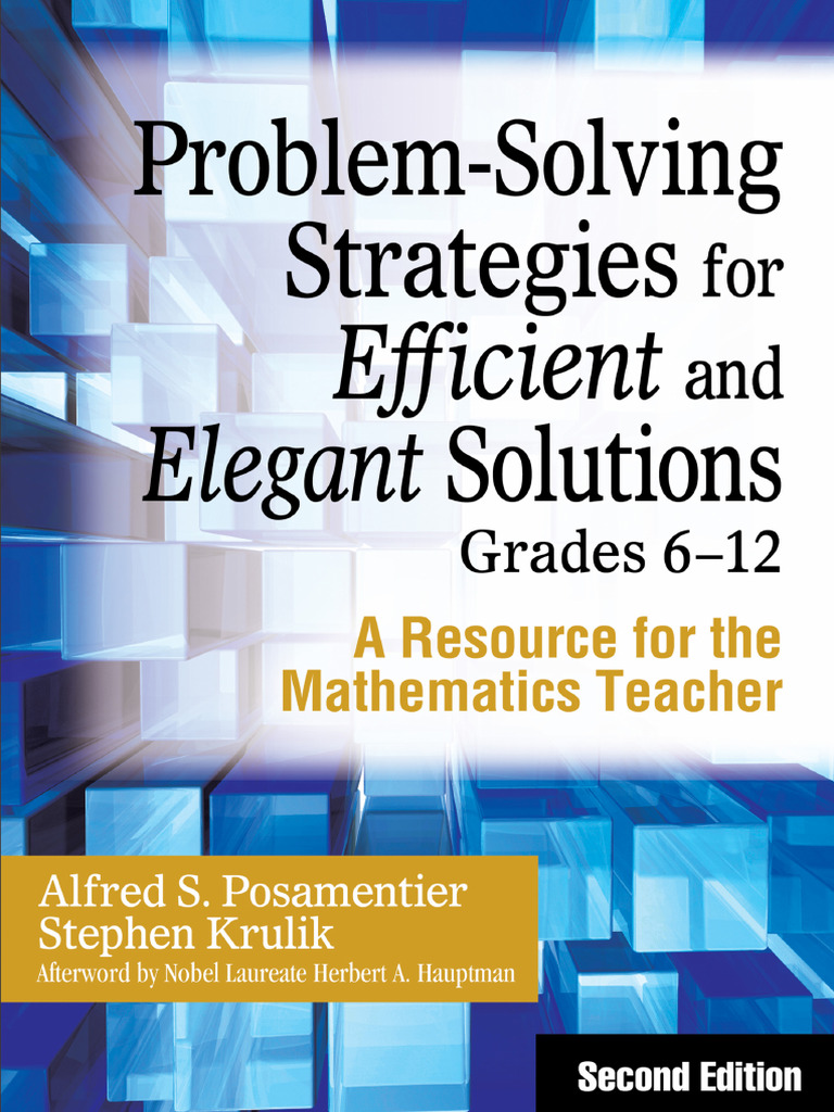 Problem-Solving Strategies For Efficient and Elegant Solutions, Grades ...