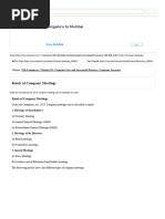 Types of Company Meetings Explained | PDF | Government | Corporations