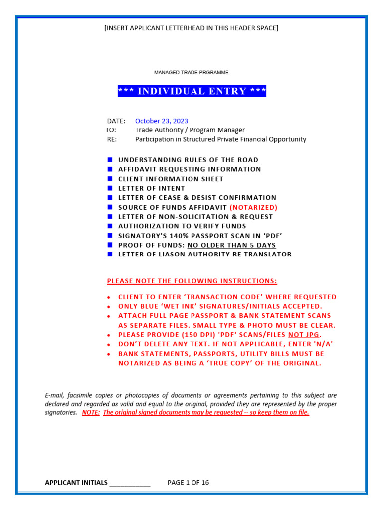 CIS - Individual - Entry | PDF