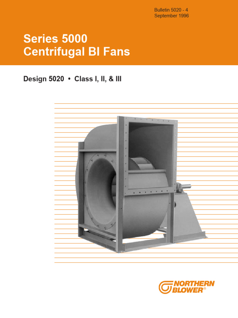 Northern Blower Fans - Series 5000 - Model 5020 | PDF