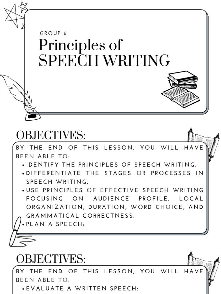 Principles of Speech Writing | PDF