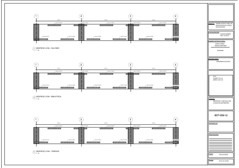 Despiece de Losas 1 | PDF