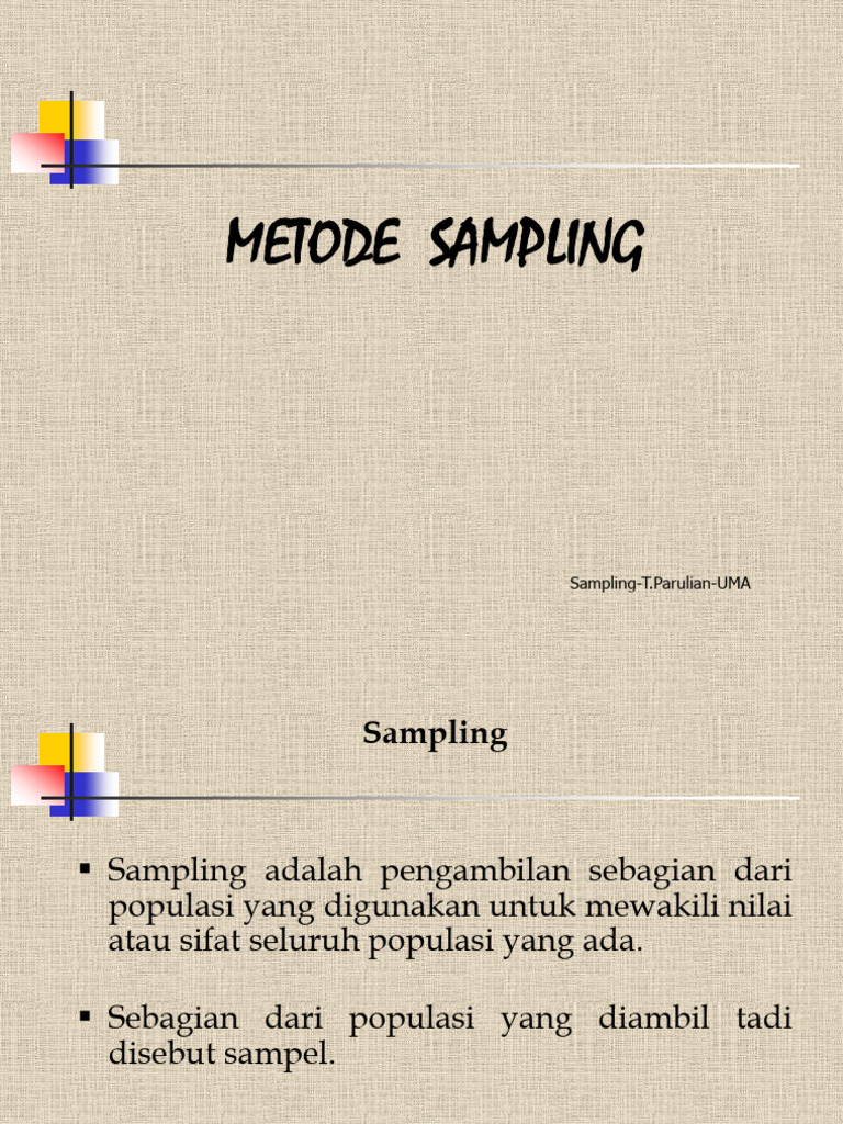 Metode Sampling dalam Penelitian Statistika | PDF