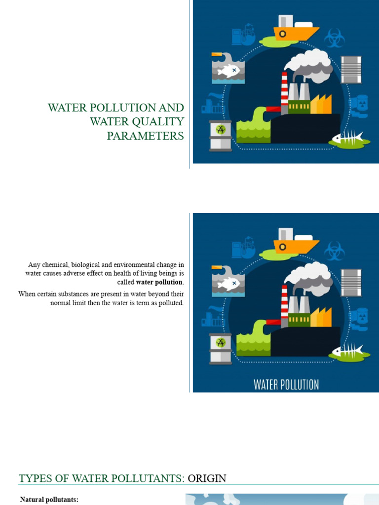 Lecture 3 - Water Pollution and Water Quality Parameters | PDF | Water ...