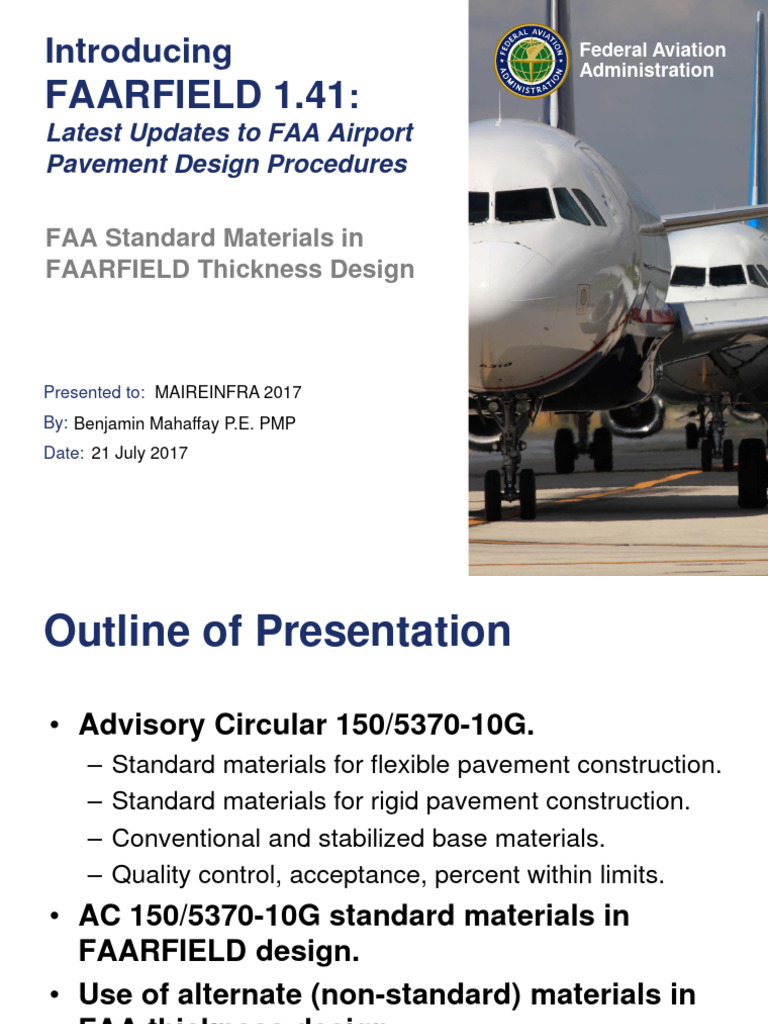 FAARFIELD 1.41: FAA Pavement Design Updates | PDF