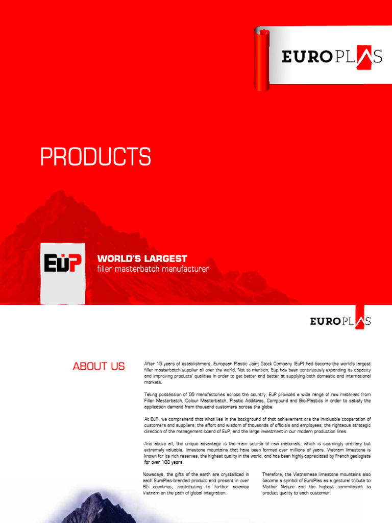 Europlas Products Catalog | PDF