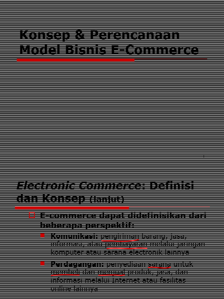 5.model E Commerce | PDF | Bisnis | Komputer